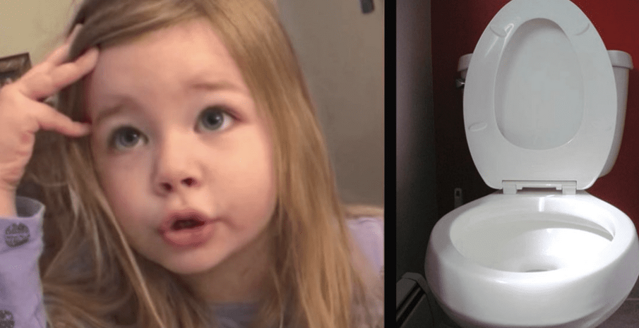 Daughter Scolds Lazy Dad Who Forgets To Put The Toilet Seat Down Every